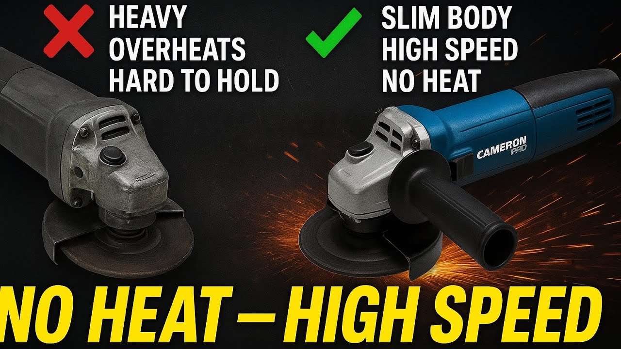 Best 4” Angle Grinder? Cameron Pro CPAG900 vs Normal Grinder | Speed ...