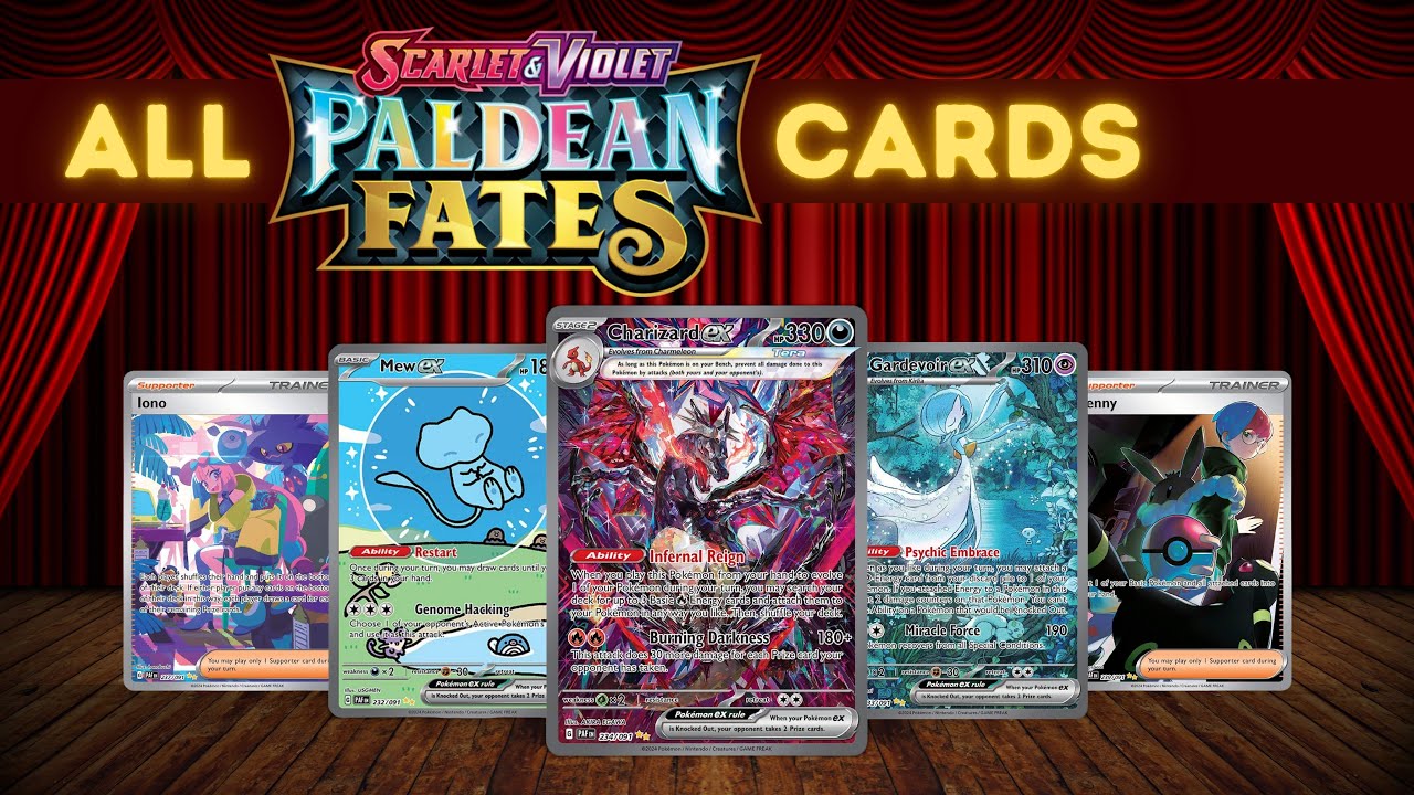ALL PALDEAN FATES CARDS - Pokemon TCG Cards - YouTube