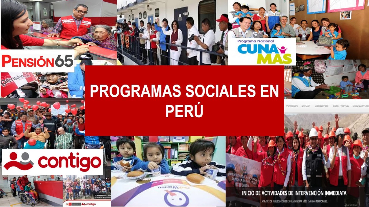 PROGRAMAS SOCIALES EN EL PERÚ - YouTube