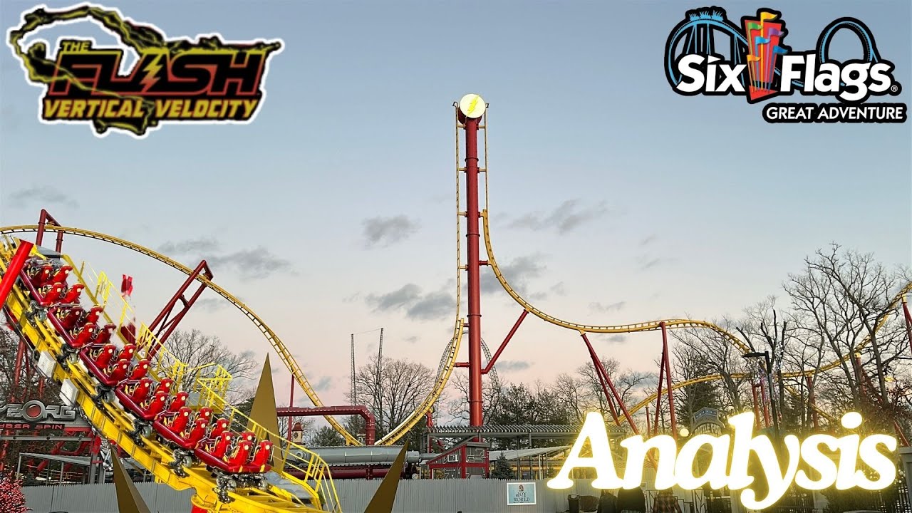 Flash: Vertical Velocity Analysis || Six Flags Great Adventure NEW for ...