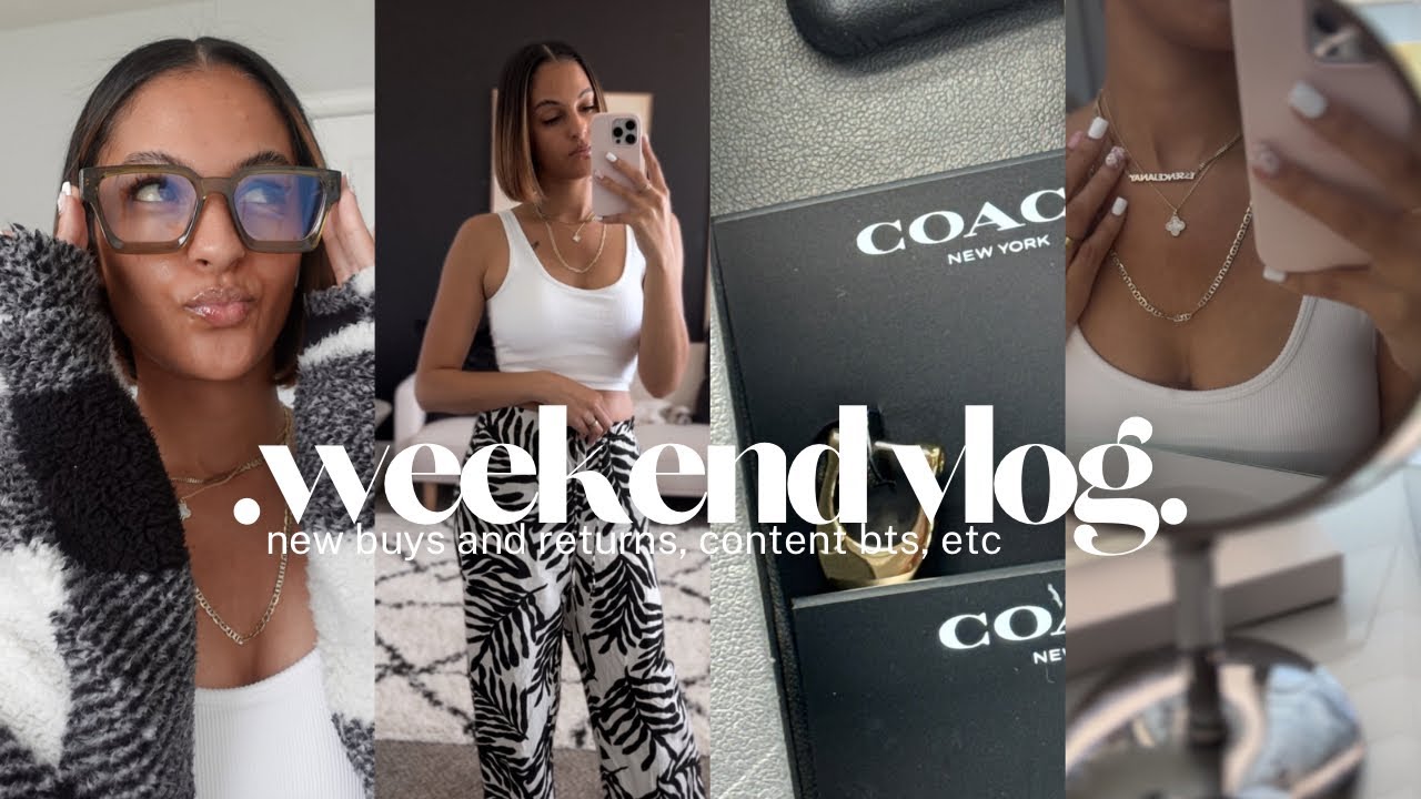 vlog | getting back to it.. recent buys and returns, content BTS, etc ...
