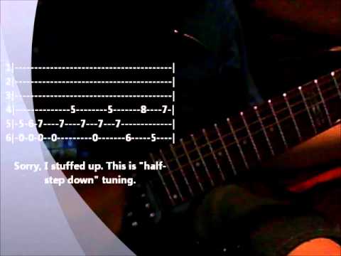 How to Play 'King Nothing' on Guitar Intro (w/tabs) - YouTube