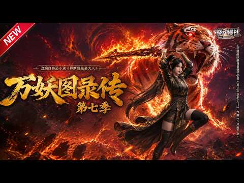 MULTISUB📢新番上线《万妖图录传》第7季丨穿越盛唐妖乱时代，手握神级百妖谱，临摹妖魔夺天赋，集万妖之力纵横长安！#最新漫剧 #破晓动漫社
