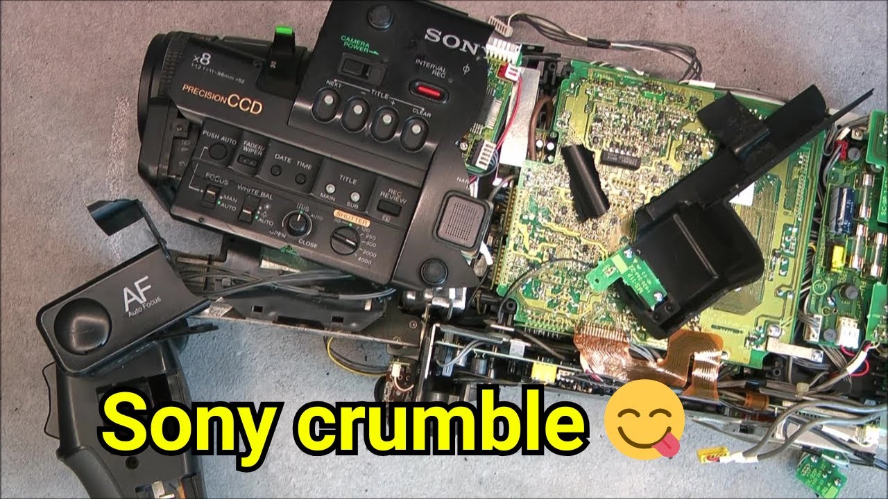 Sony CCD V200E camcorder teardown - YouTube
