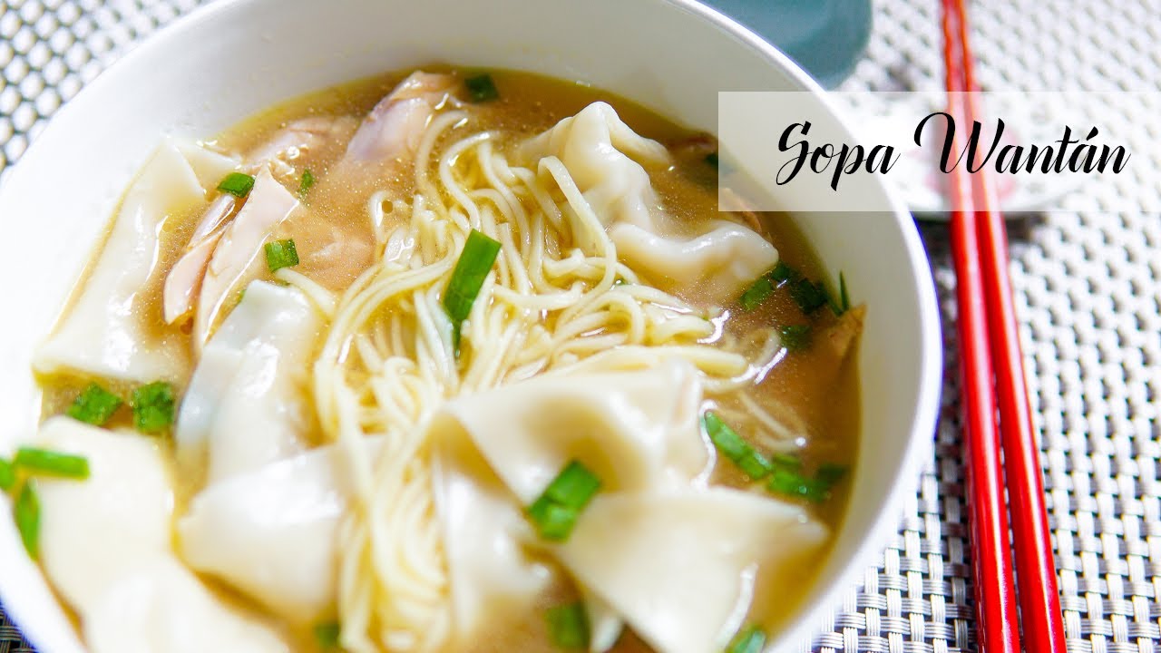 Cómo preparar Sopa Wantán - Preparación Casera - YouTube