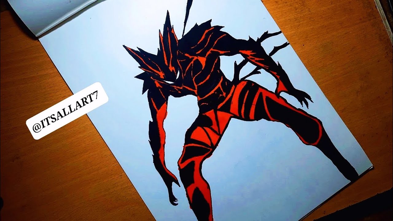 Drawing - garou cosmic // speed drawing - garou cosmic // how to draw ...