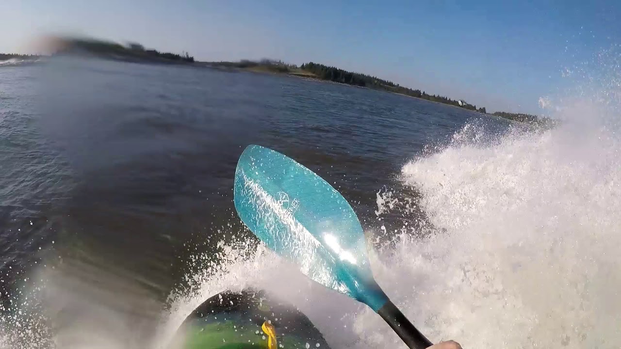 Surfing Waves from an offshore hurricane - YouTube