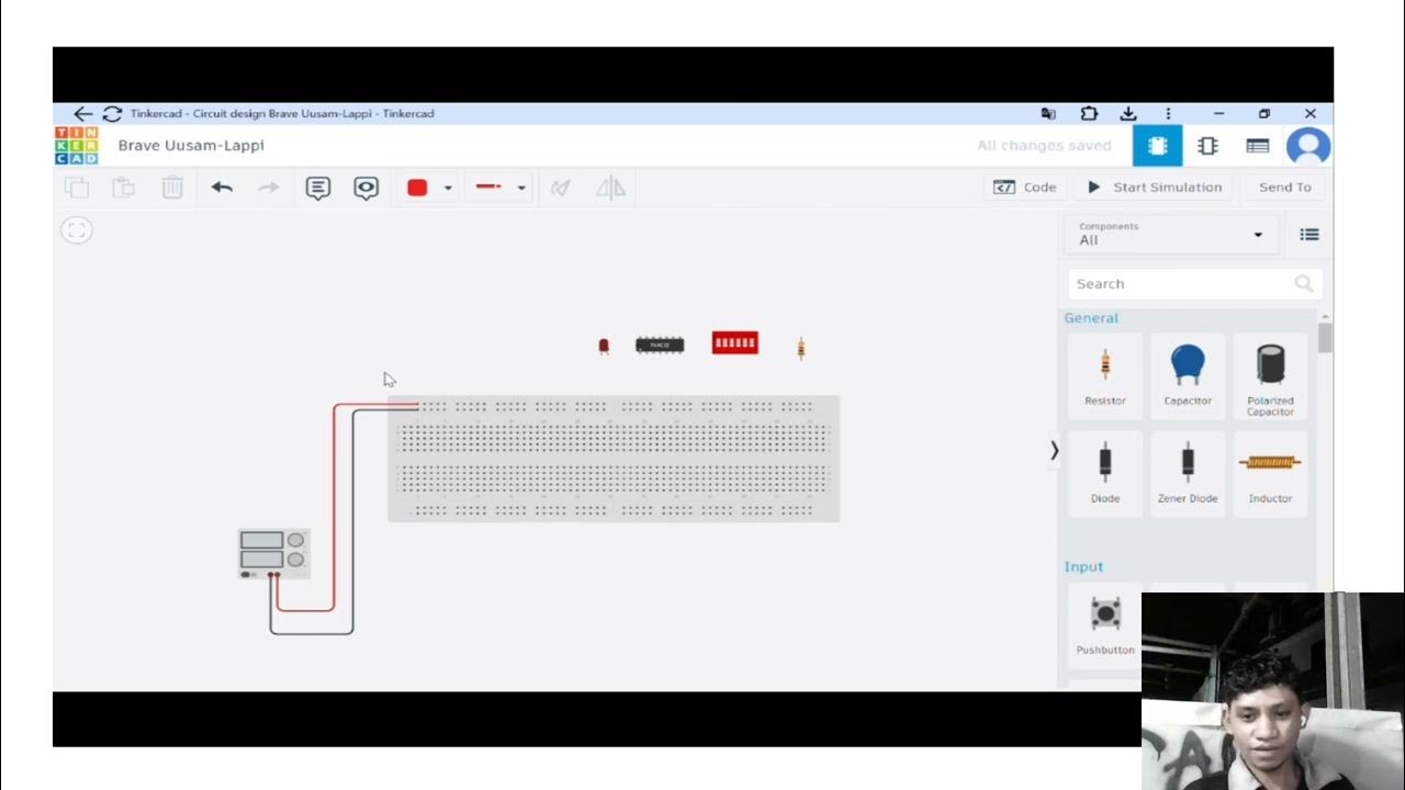 Contoh Pembuatan Gerbang Logika Menggunakan Aplikasi (Tinkercad) - YouTube