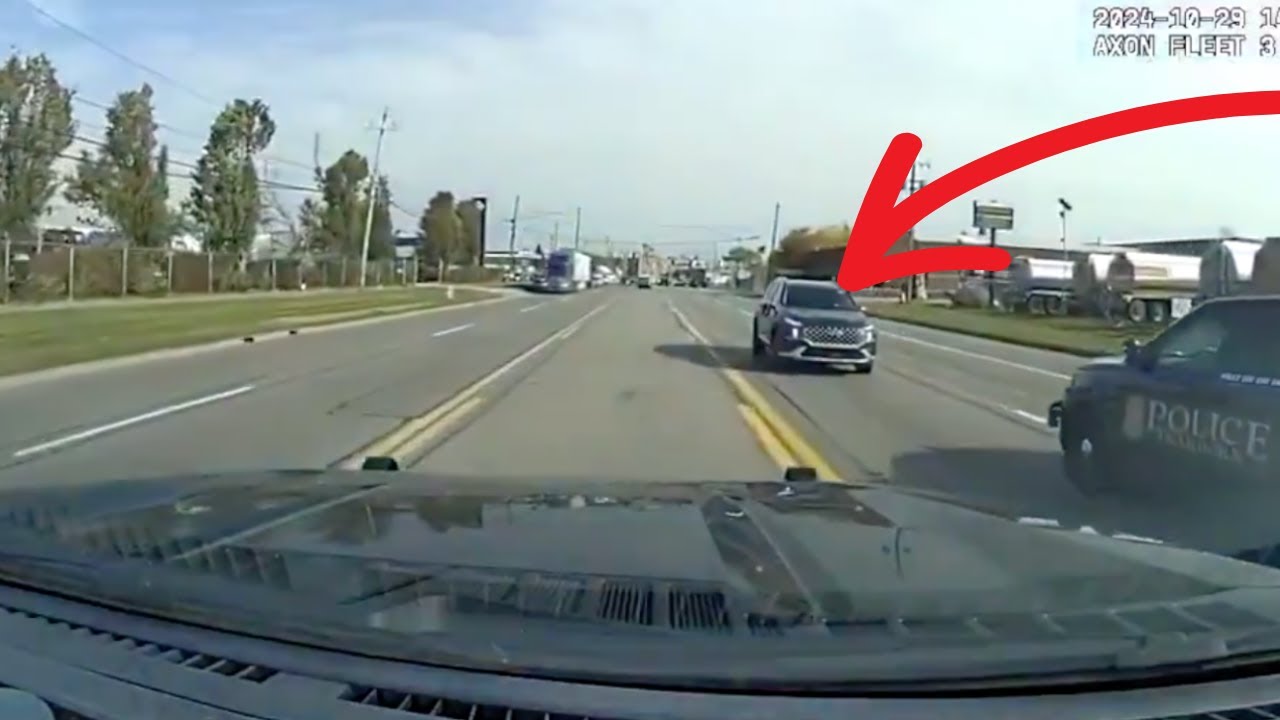 Incredible Reverse Chase: Suspect Stuns Cops with Backward Driving ...