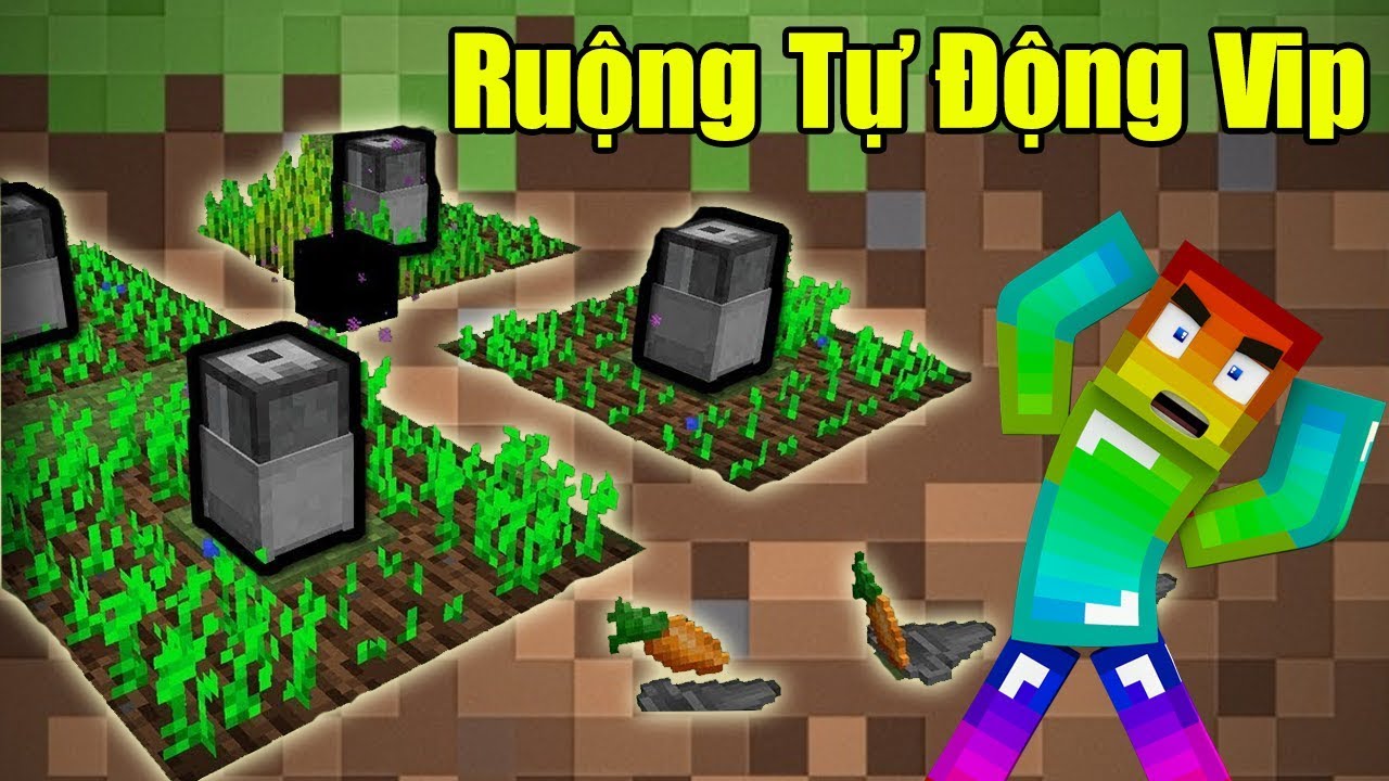 Nếu T Gaming Sở Hữu Máy Làm Ruộng Tự Động Vip Nhất Minecraft ** Noob ...