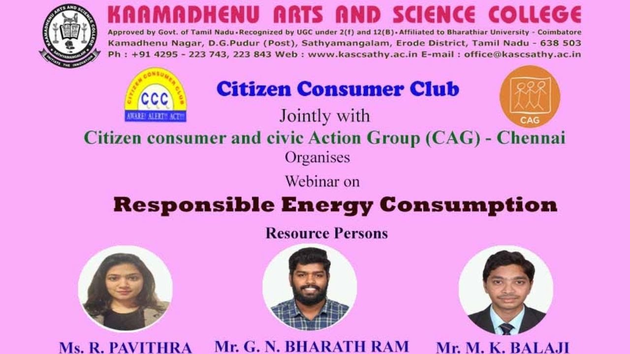 Webinar on Responsible Energy Consumption - YouTube