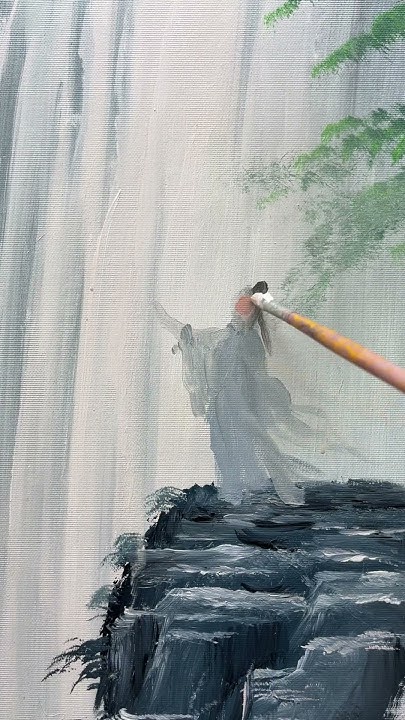 Pure hand-painted acrylic poet Li Bai will enter into wine painting to ...