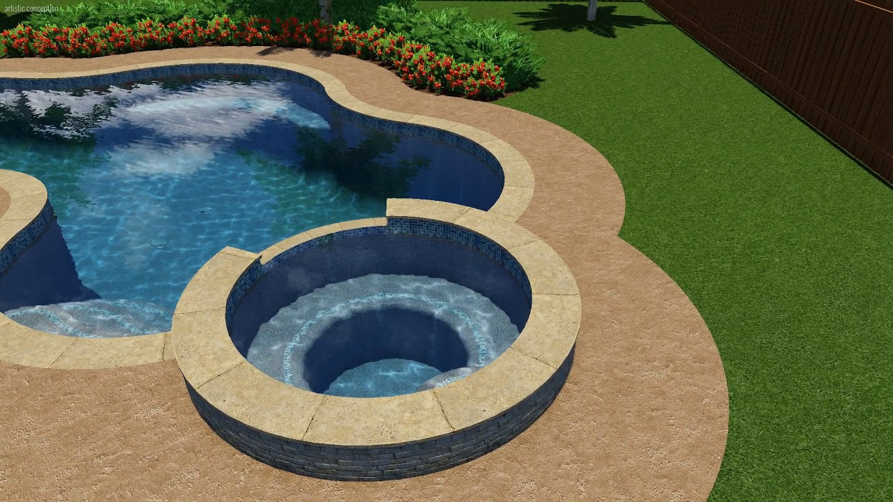 Thompson Pool Design by Backyard Amenities - YouTube
