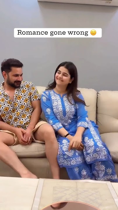 Romance gone wrong | husband wife romantic funny 🤣 velog | beautiful couple comedy #funny # ...