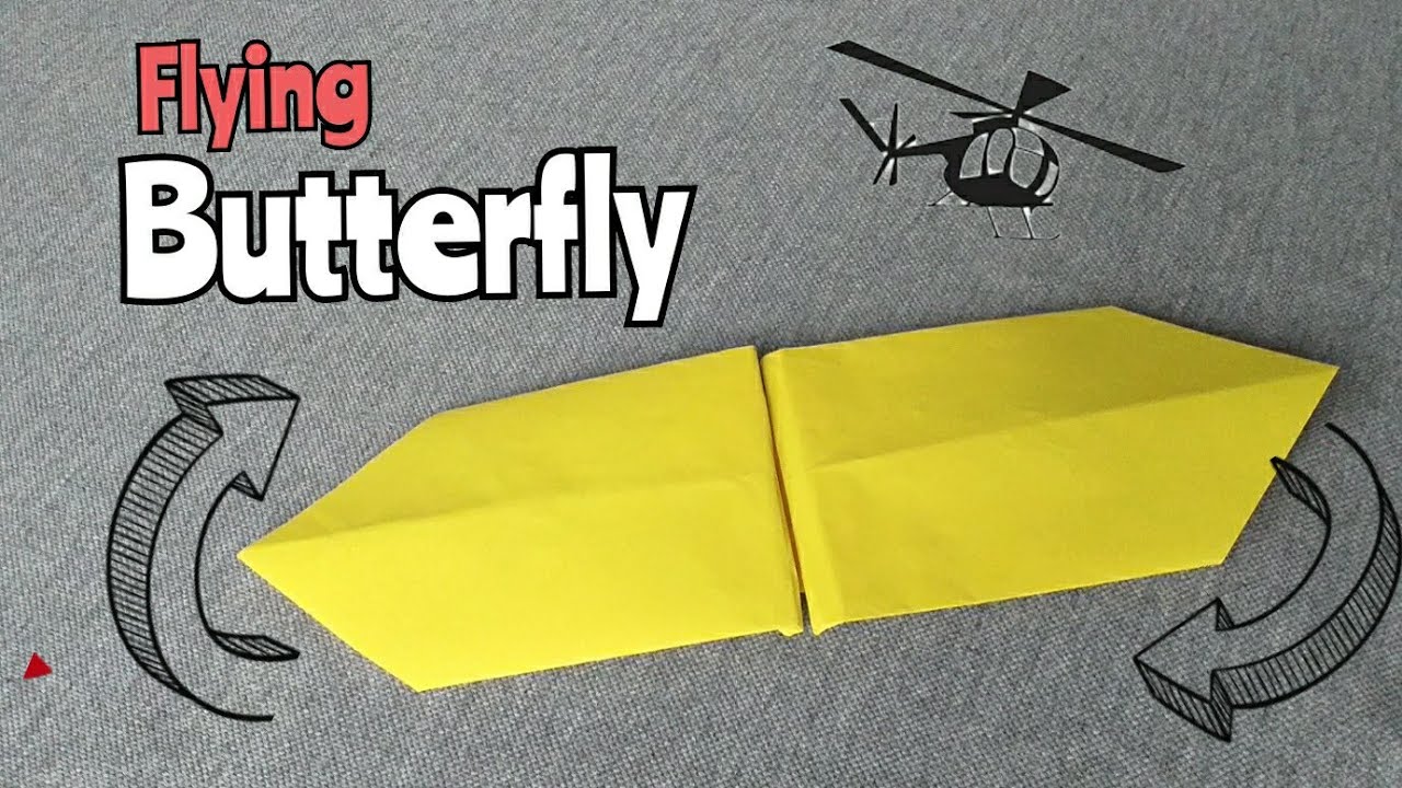 how to make a paper plane Butterfly_paper flying Butterfly - YouTube