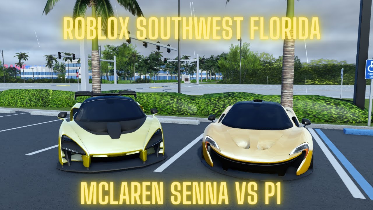 MCLAREN SENNA VS P1 On Roblox Southwest Florida - YouTube