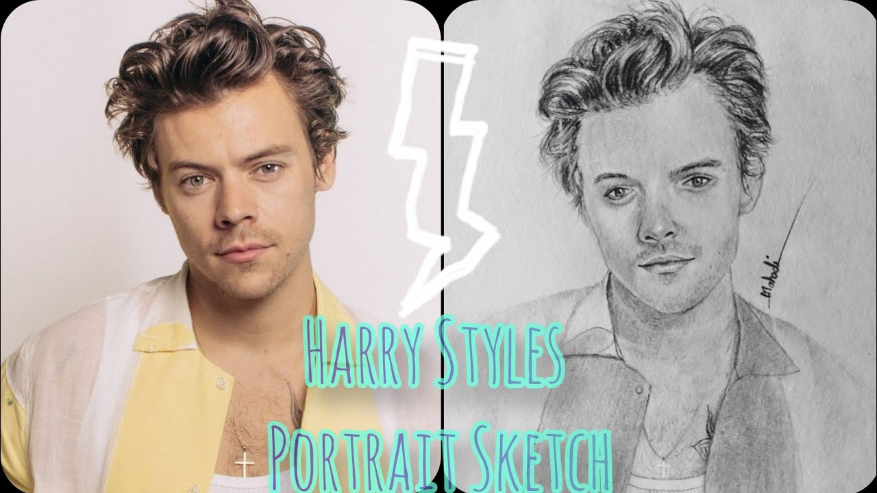 Harry Styles || A Realstic Portrait of Harry Styles, timelapse - YouTube