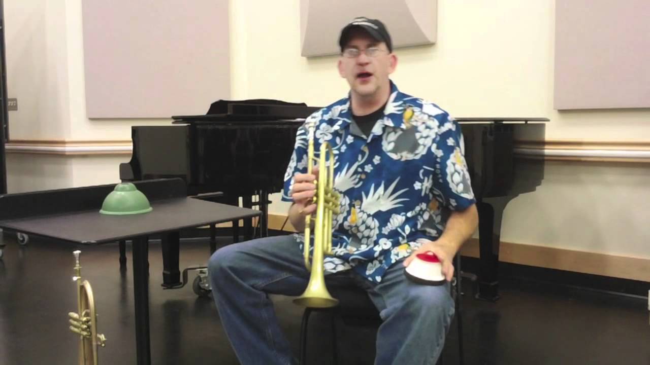 Trumpet tip, plunger mute - YouTube