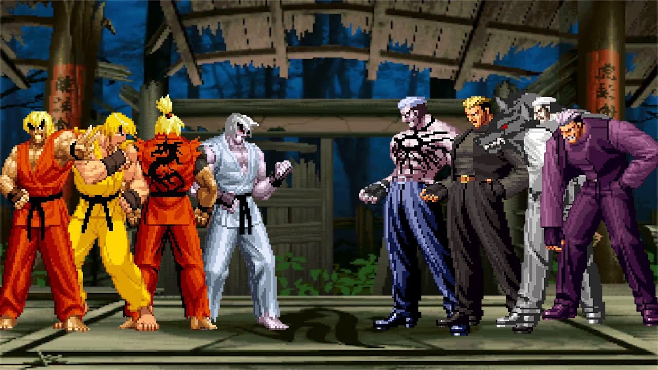 [KOF Mugen] Ken Team vs Yamazaki Team - YouTube
