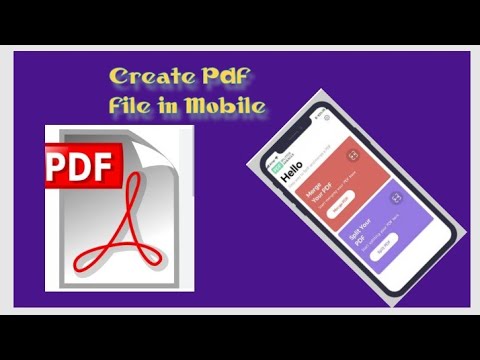 |How to make pdf file in mobile| - YouTube
