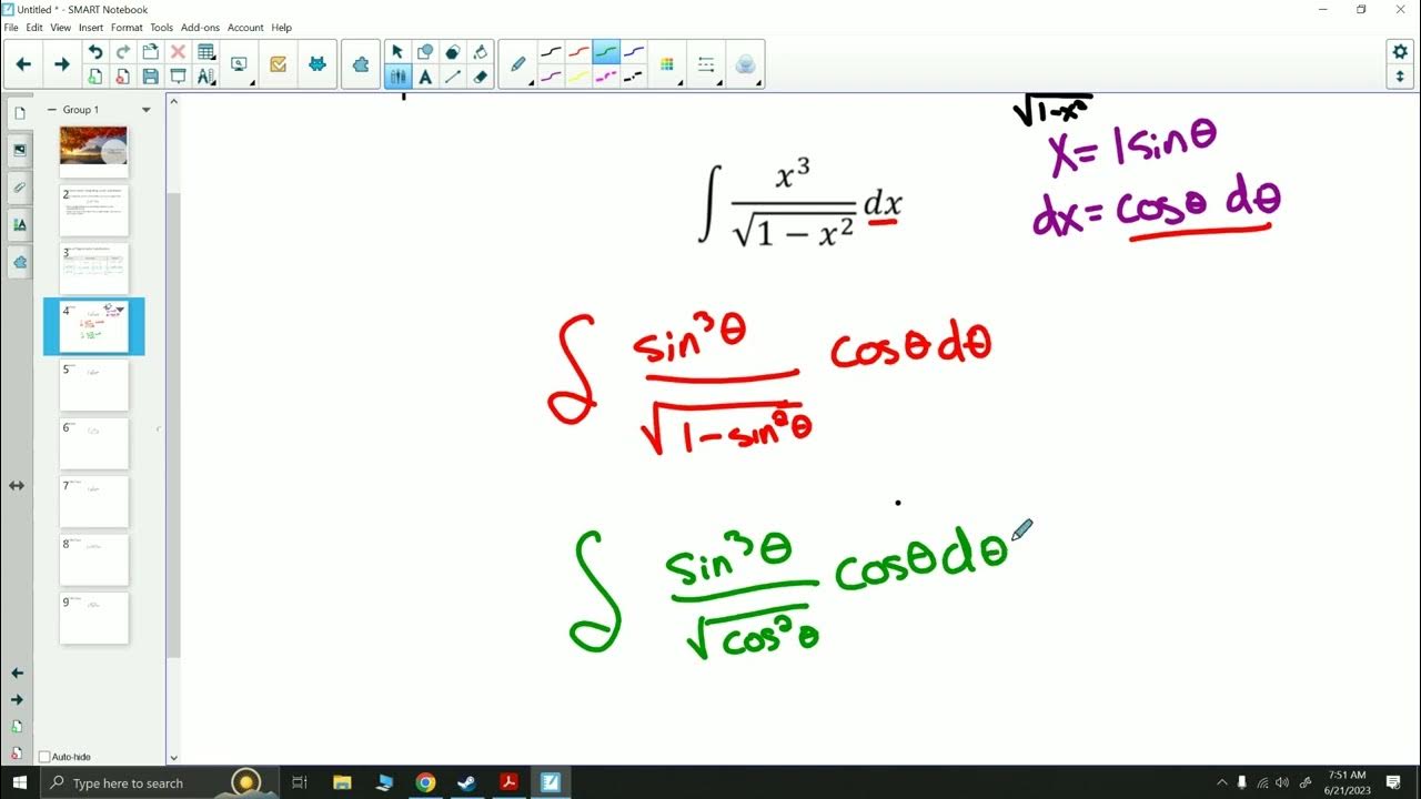 Trigonometric Substitution - YouTube