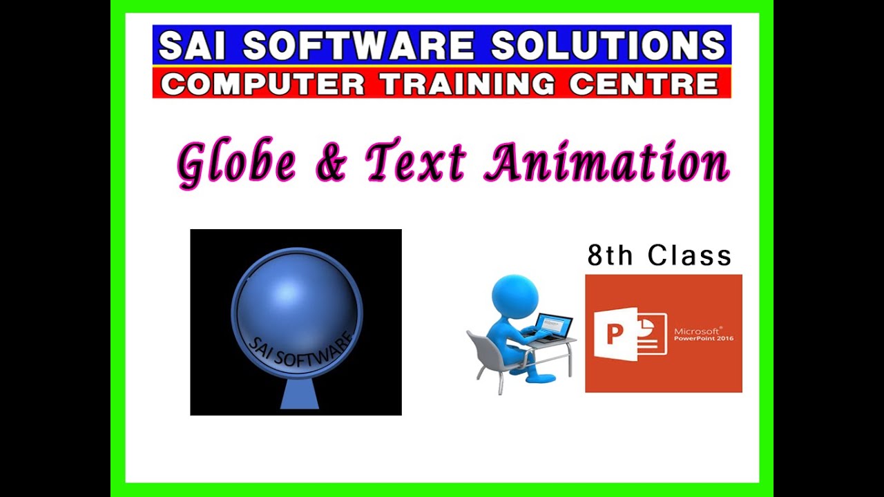 Globe & Text Animation || MS Power point 2016 - YouTube