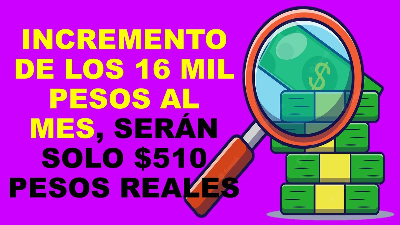 Soy Docente: INCREMENTO DE LOS 16 MIL PESOS AL MES, SERÁN SOLO $510 ...
