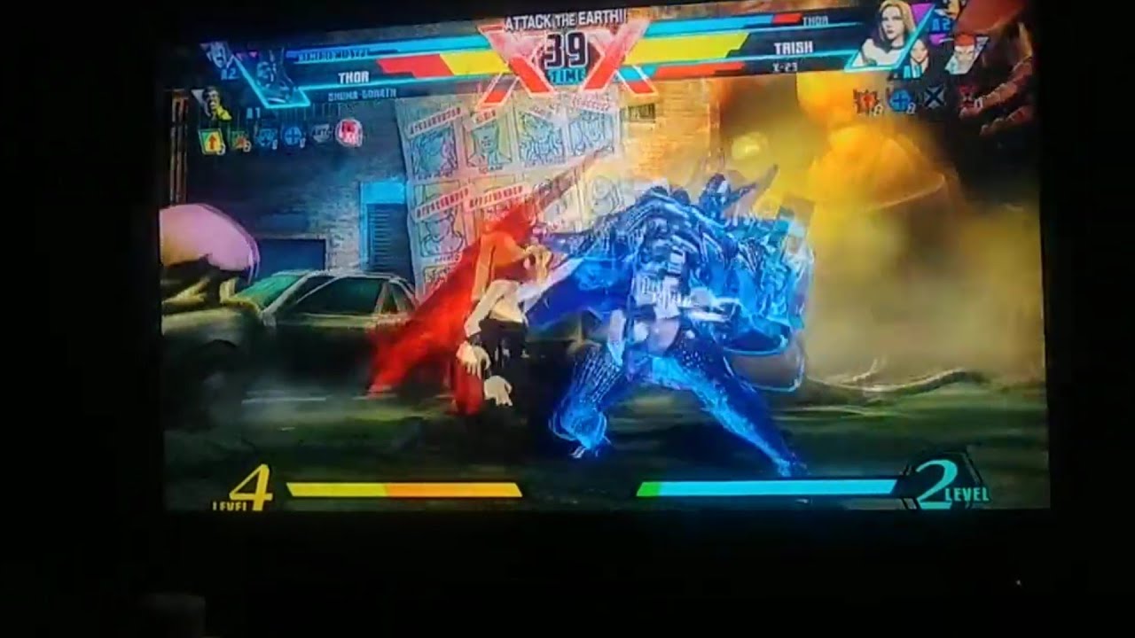 Ultimate Marvel vs Capcom 3 Herald Thor Throw on Trish Ryona - YouTube