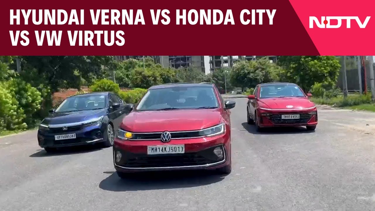 NDTV Auto Show: Hyundai Verna vs Honda City Vs VW Virtus Comparison ...