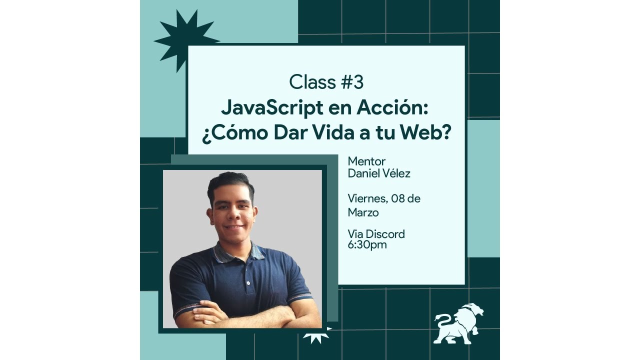 Quimera Class #3 - JavaScript en Acción: ¿Cómo Dar Vida a tu Web? - Daniel Vélez - YouTube