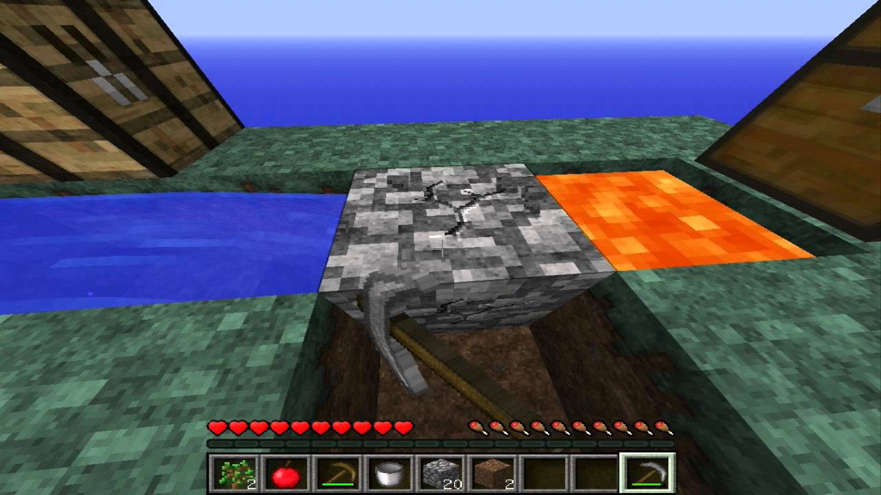 Minecraft SkyBlock 2.1 Prezivljavanje Epizoda 1-Cobblestone generator ...