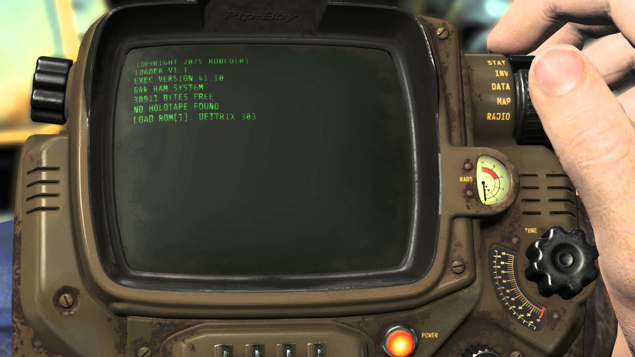 Pip Boy Menu: Fallout 4 - YouTube