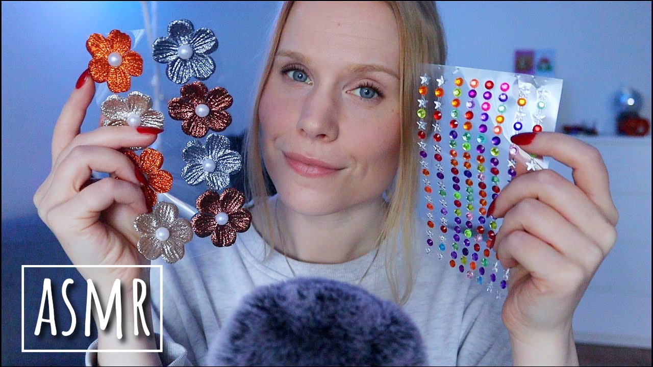 Shiny craft stuff and something I Made🌟- asmr for Deep Sleep - YouTube
