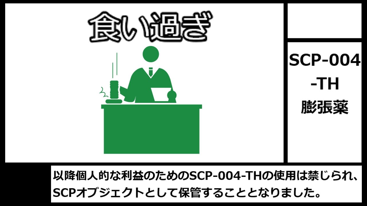 SCP-004-TH【膨張薬】ゆっくりピクトグラムSCP解説 - YouTube