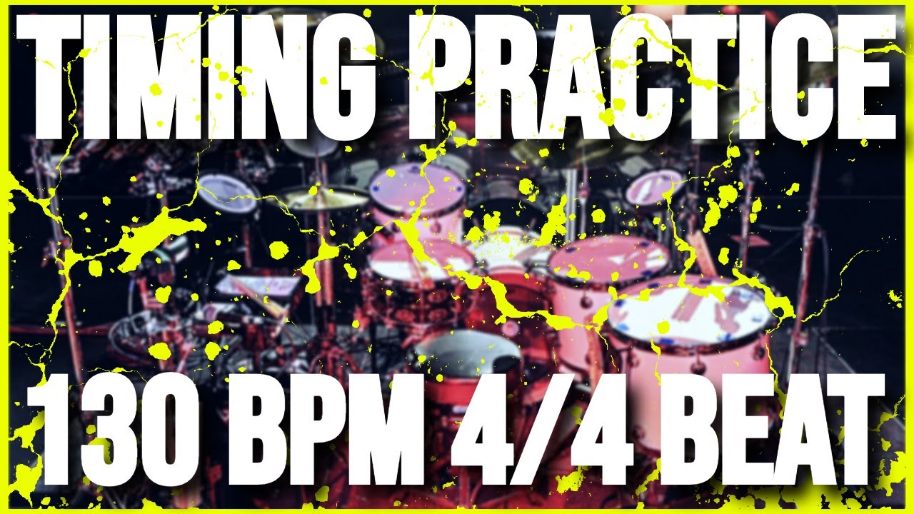 130 BPM | Timing Practice | 4/4 Simple Drum Beat | Metronome - YouTube