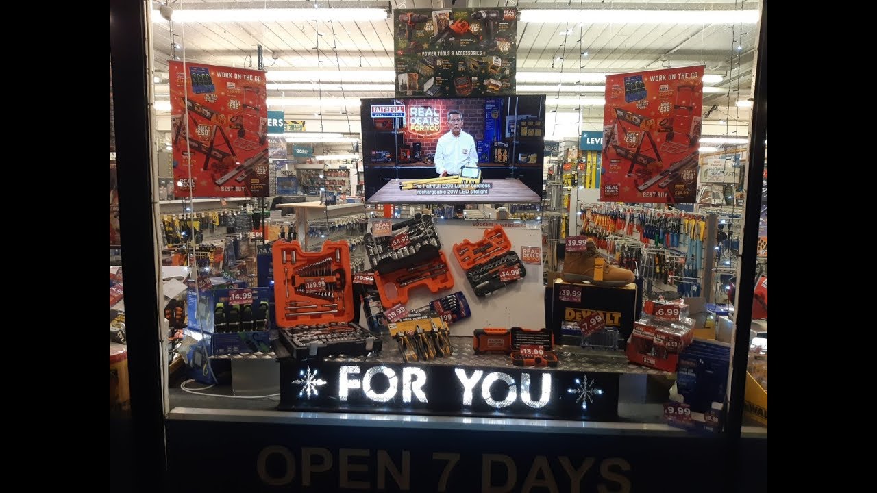 Toolbank shop window comp 2019 Mackays of Cambridge - YouTube