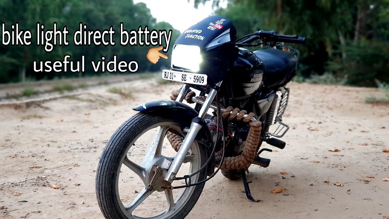 Free of cost | | How to connect bike light engine to direct battery in ...