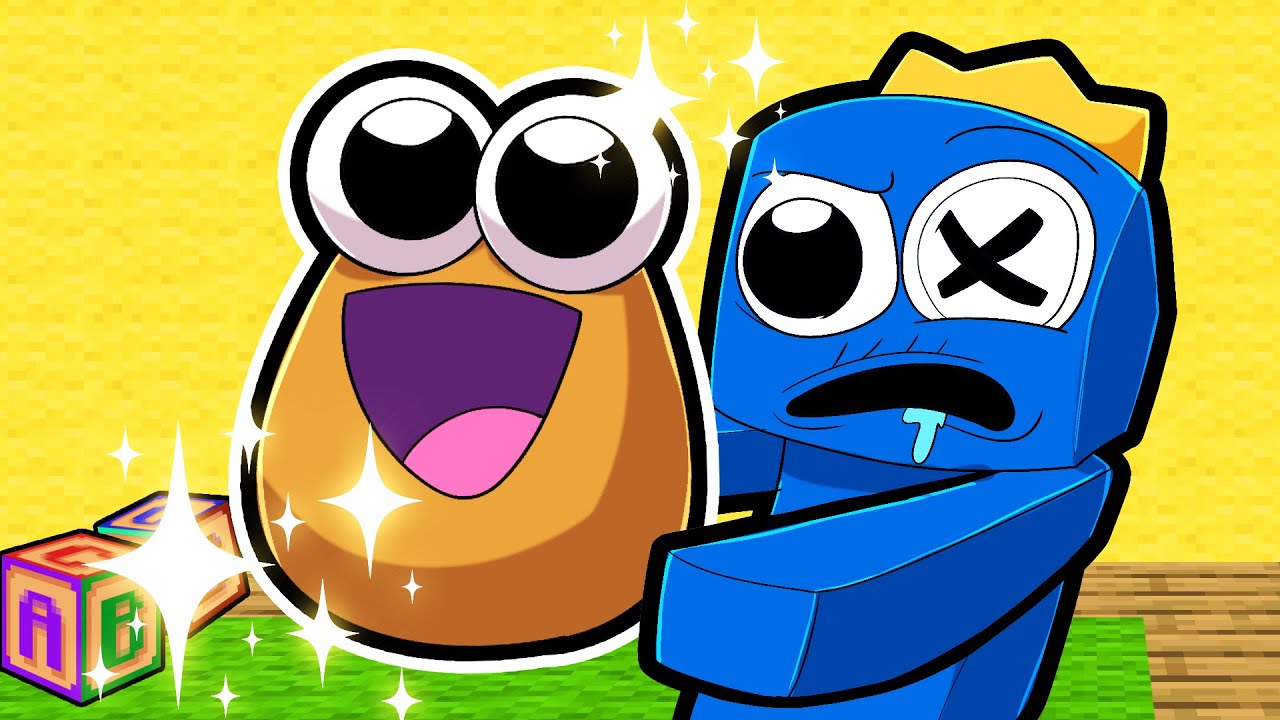 Rainbow Friends ADOPT a BABY POU! (Minecraft) - YouTube