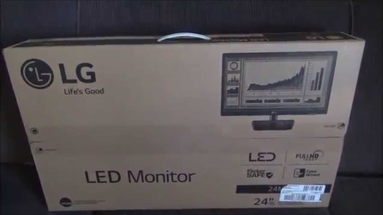 Unboxing an LG 24M37D LED Computer Monitor (24") - YouTube
