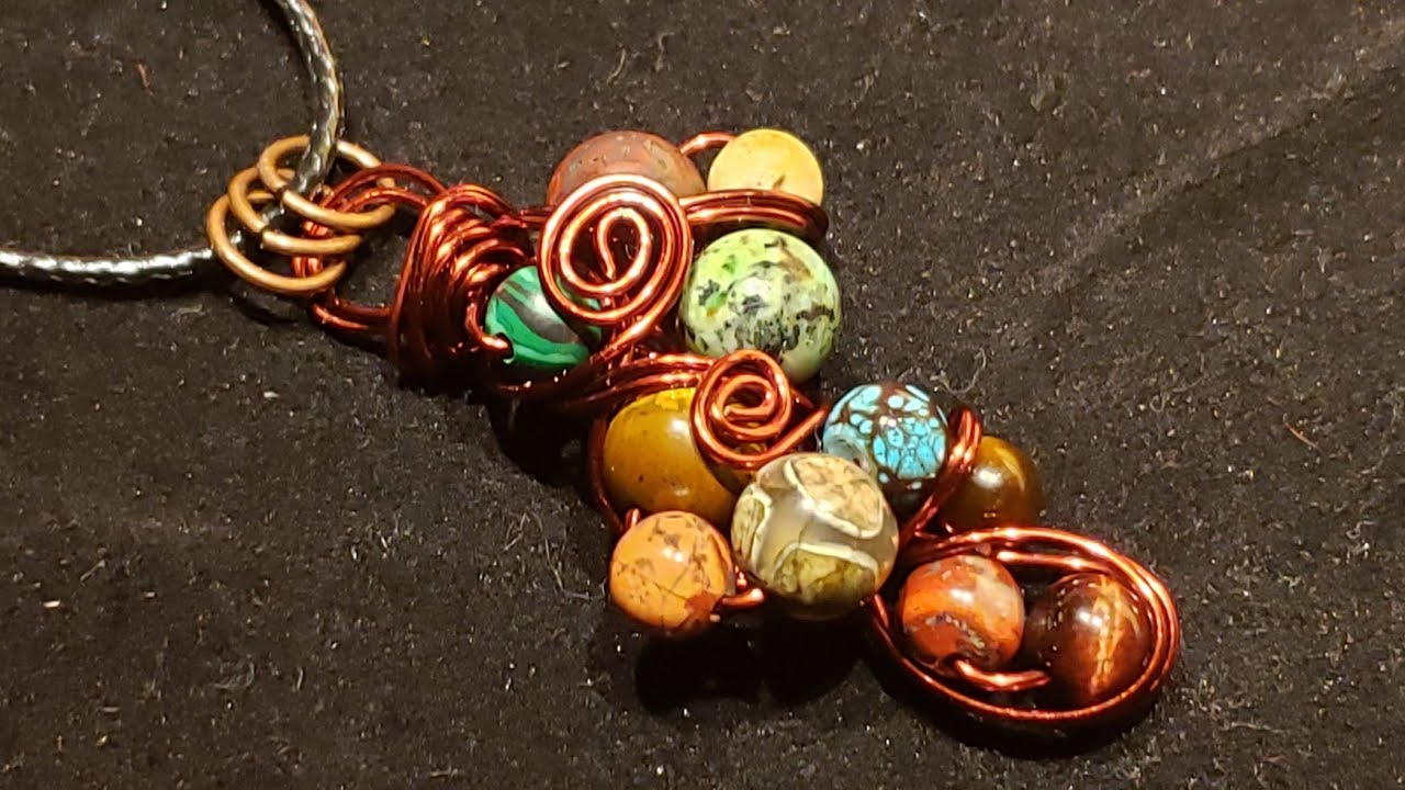 Simple Beaded Cluster Pendant - Eps 301 - YouTube