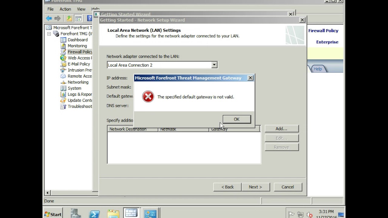 Server 2008 TMG Firewall Configuration - YouTube