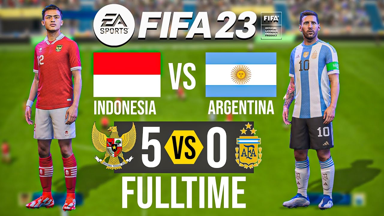 FIFA 23 - Indonesia vs Argentina (5-0) | Friendly Match | Laptop ...