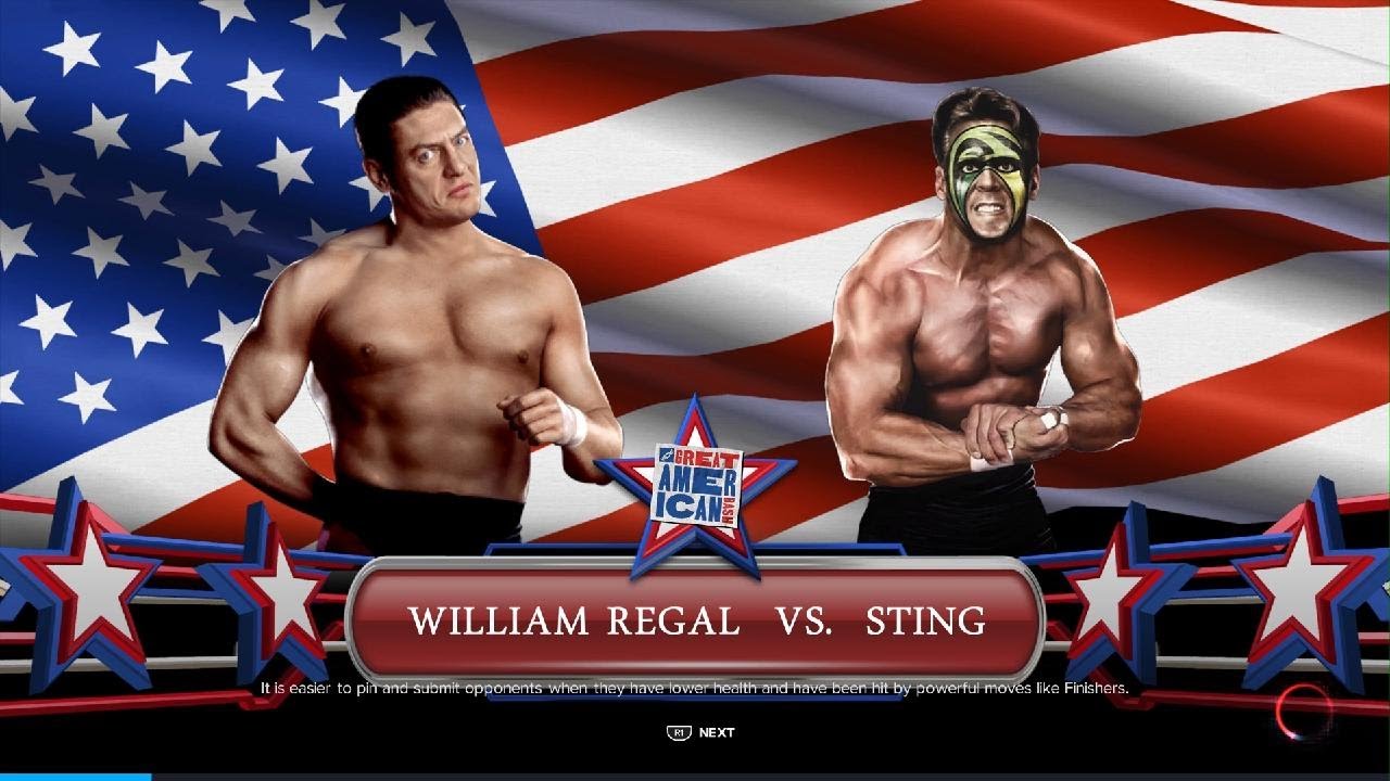WWE 2K23 WCW Great American Bash 1996 Lord Steven Regal vs Sting - YouTube