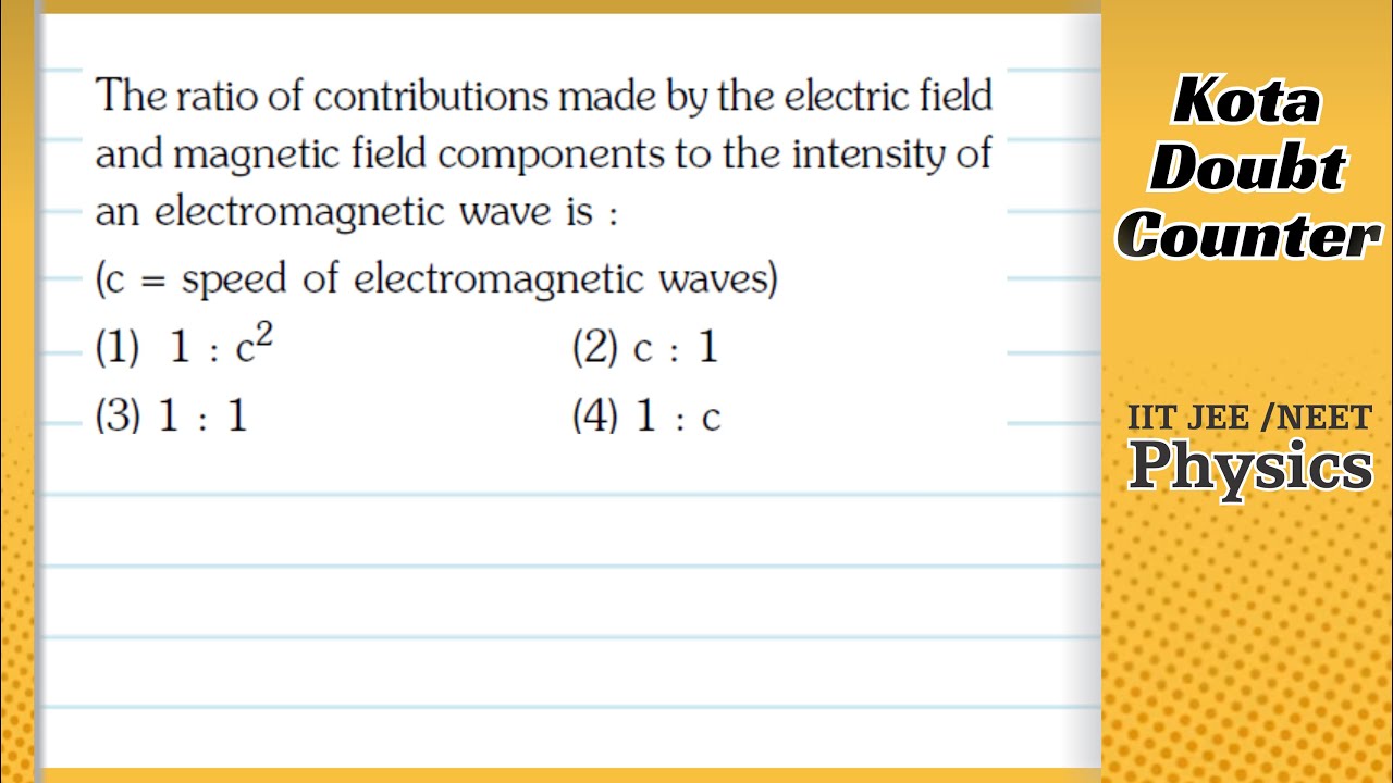The ratio of contributions made by the electric field and magnetic ...