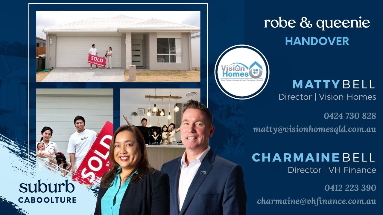 Robe & Queenie HANDOVER / MATTY & CHARMAINE BELL 🏡🔑 - YouTube
