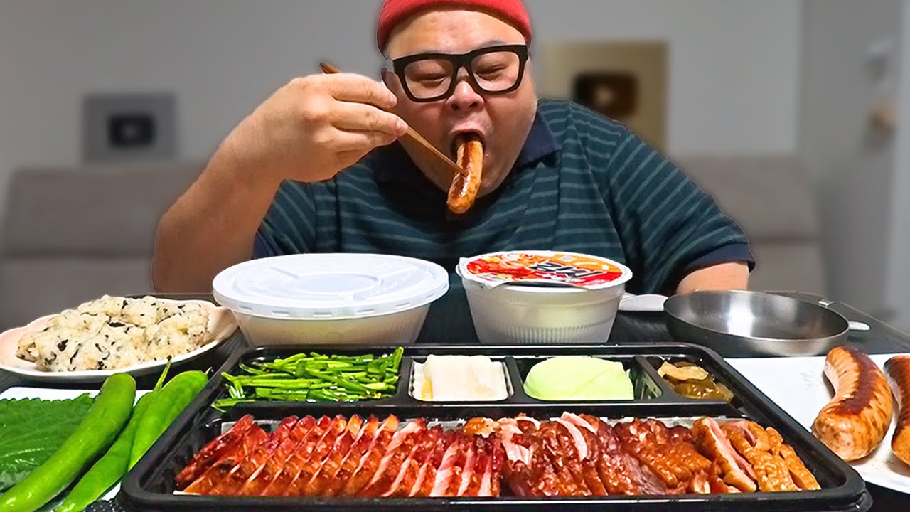 더고아재! 허미노 원픽! 삼겹 바베큐 & 오리 바베큐 느끼할 때쯤 라면 국물 호로록 🇰🇷│Samgyeop & Duck ...