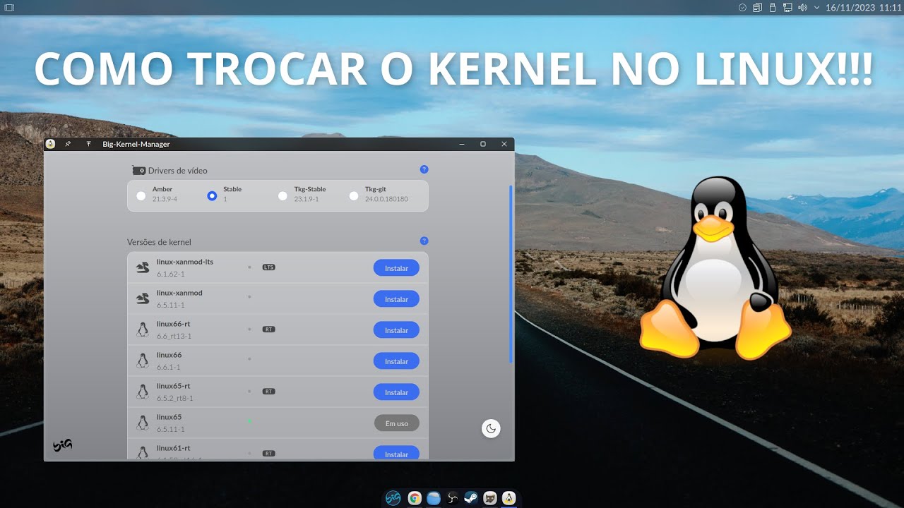 GERENCIAMENTO DE KERNEL NO LINUX!!! LINUX MINT, BIGLINUX, MANJARO E OUTROS... - YouTube