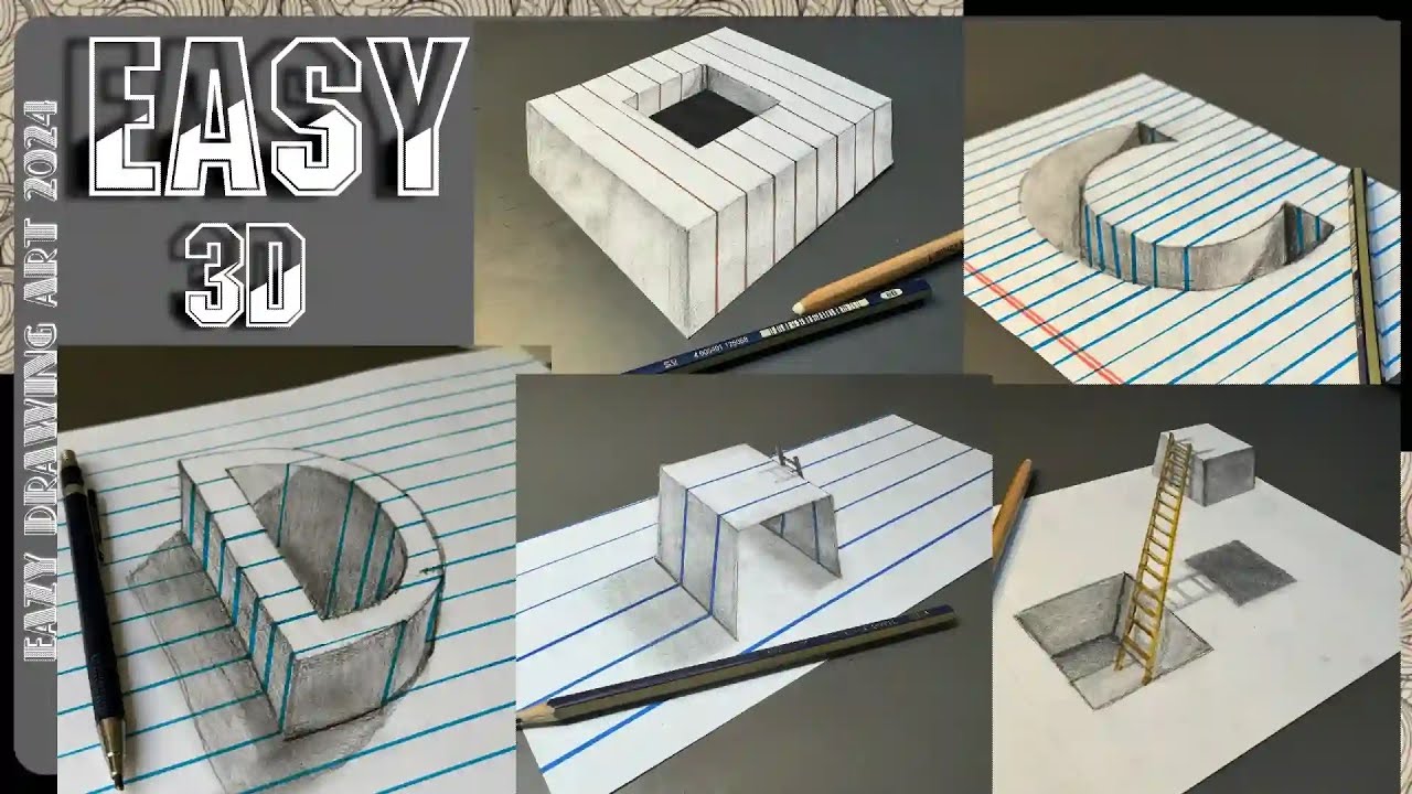 Anamorphic Art //3D illusion Drawing On Paper For Beginners - step by ...