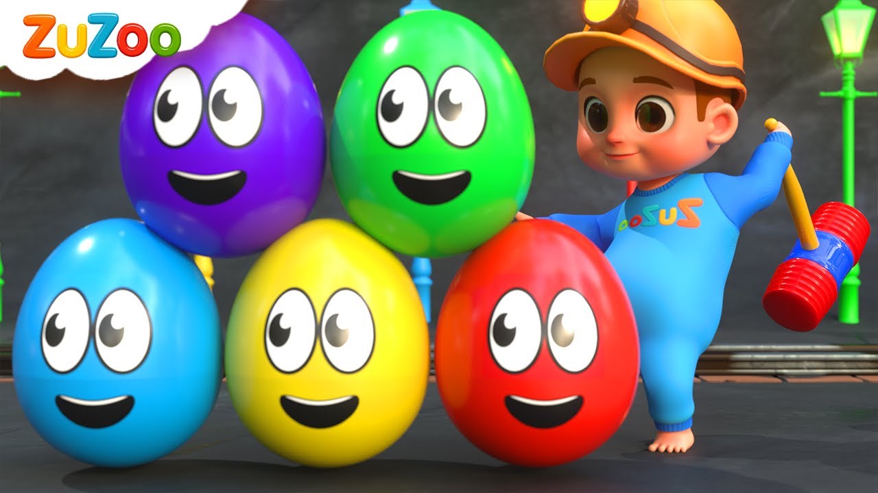 Exploring Colorful Surprise Eggs | Yes Yes Playground Song | ZuZoo ...