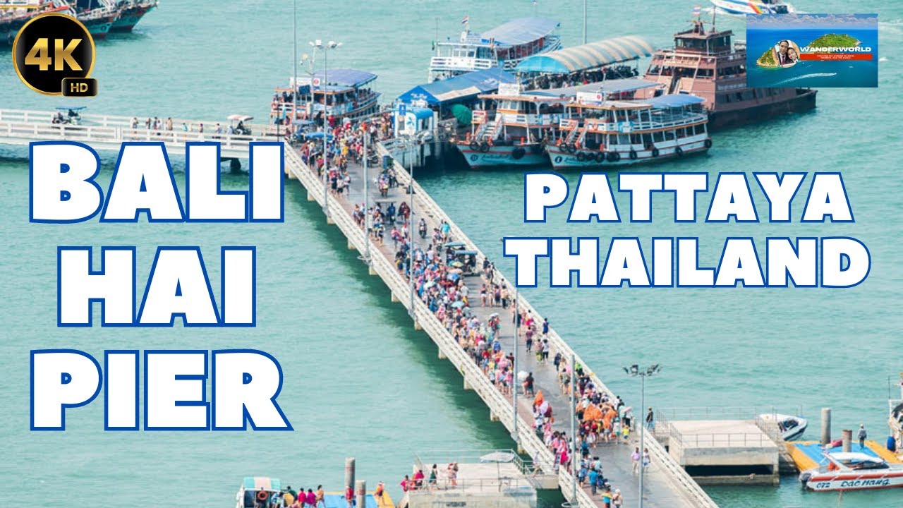 [4K 60fps] Bali Hai Pier Pattaya Walking Tour 2023 #walkingtour # ...